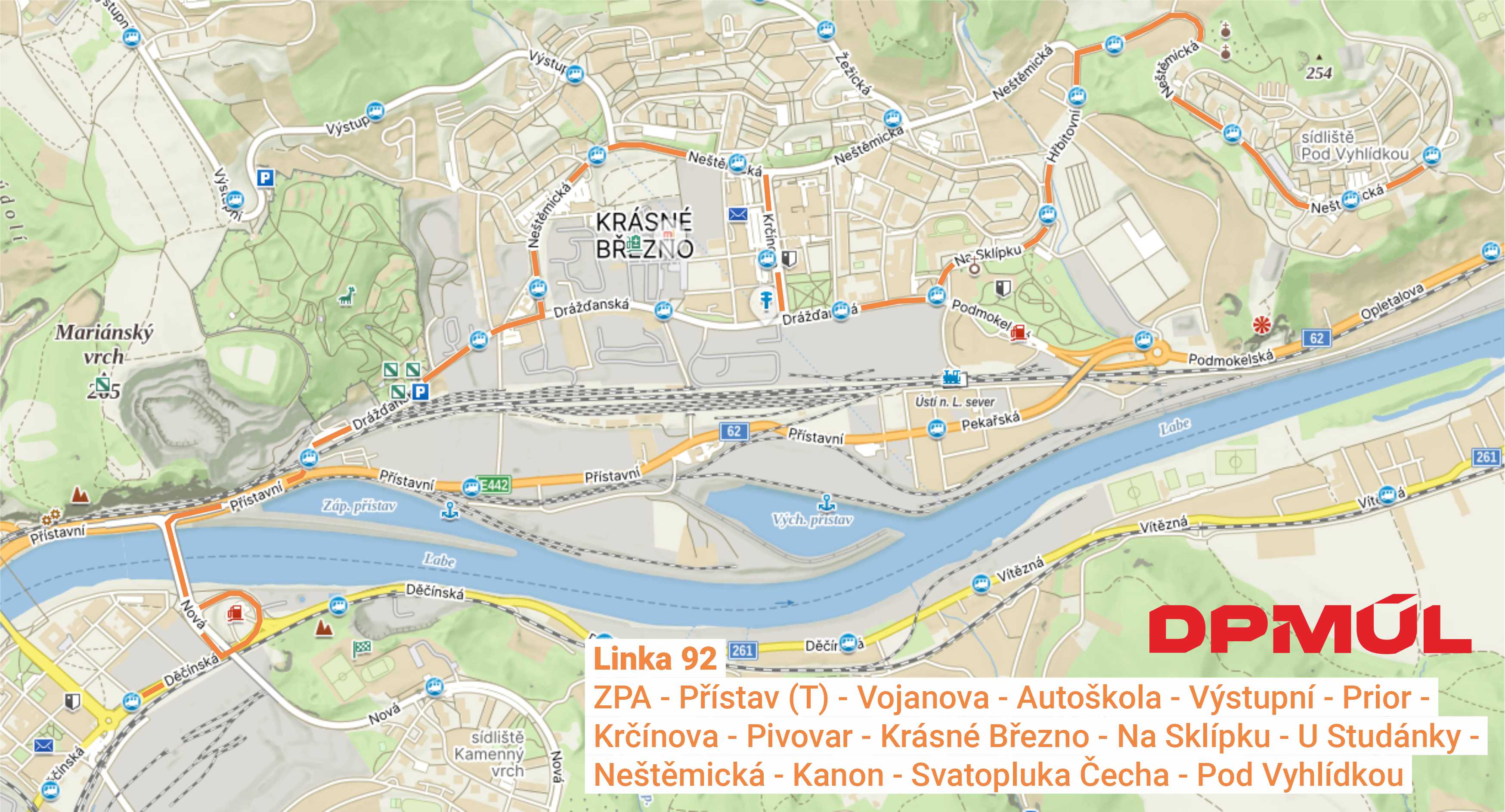 Dopravní opatření | Dopravní podnik města Ústí nad Labem